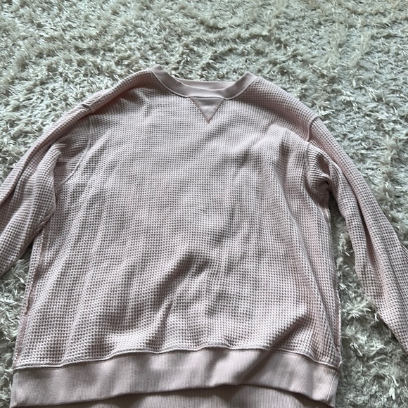 aerie | Sweaters | Oversized Pastel Pink Sweater Crew Neck | Poshmark